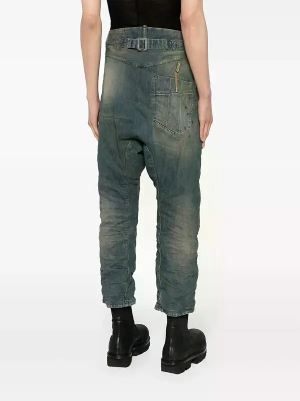 Boris Bidjan Saberi Asymmetric Drop-crotch Jeans