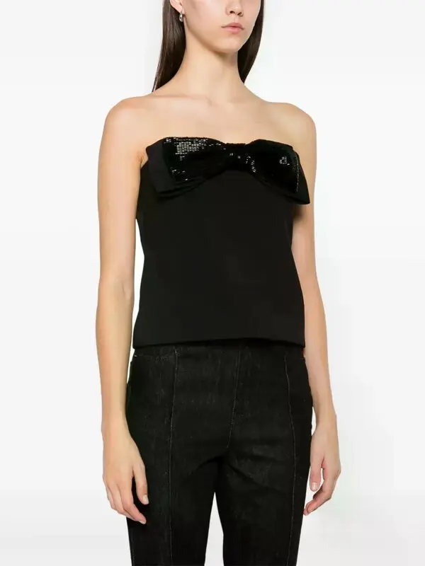 SELF-PORTRAIT Crepe Bandeau Top