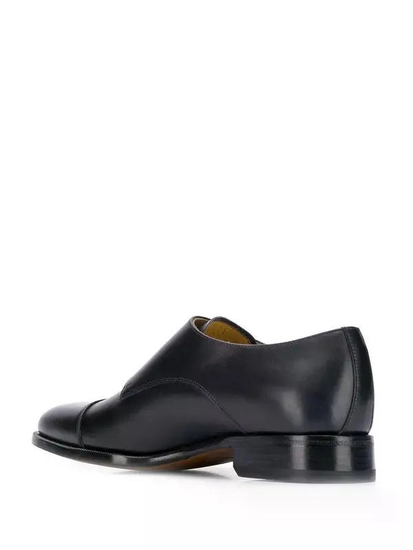 SCAROSSO Leather Monk Shoes