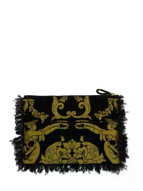 La DoubleJ Cherub-print Clutch Bag