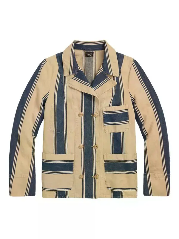 Ralph Lauren Striped Double-breasted Blazer
