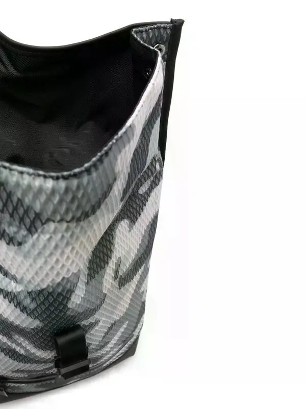 Rains Camouflage Print Textured Backpack
