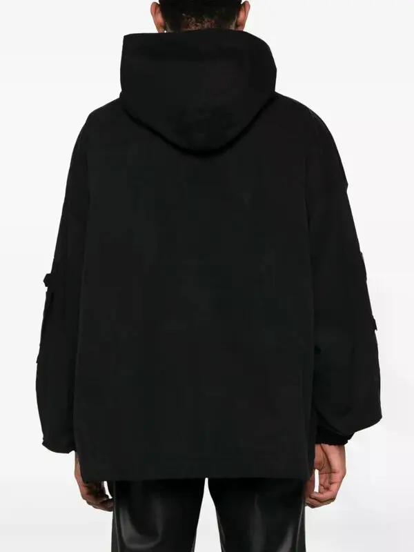 032C Multiple-patch Cotton Hoodie