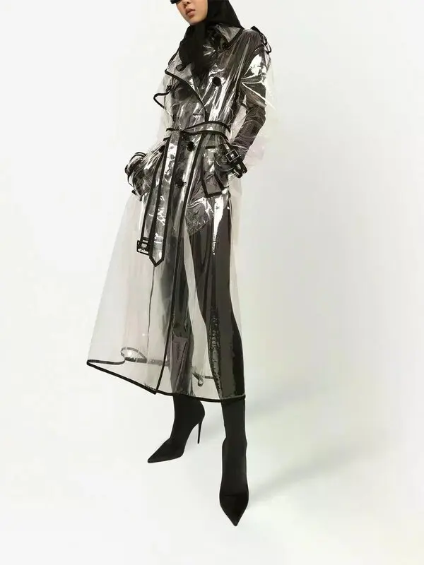 Dolce & Gabbana Contrast-trim Trench Coat