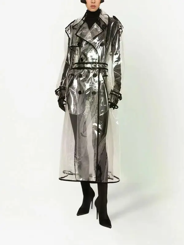 Dolce & Gabbana Contrast-trim Trench Coat