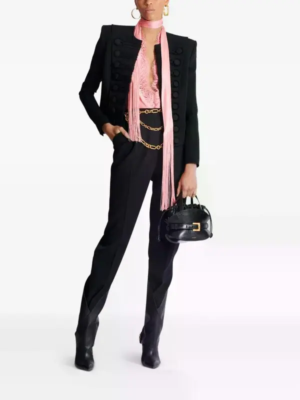 Balmain Wool Trousers - Black
