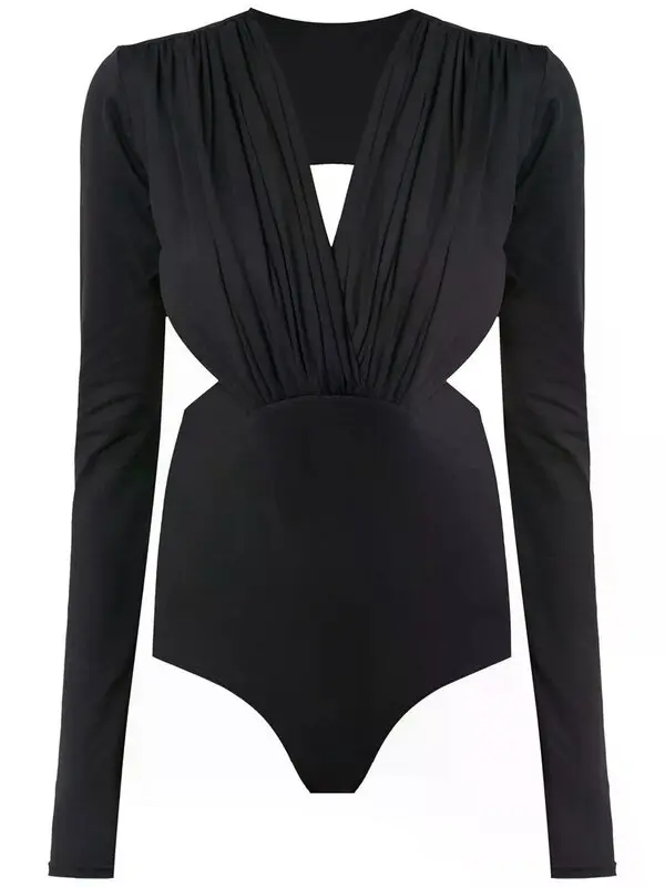 AMIR SLAMA Long-sleeved Bodysuit With Cut Details