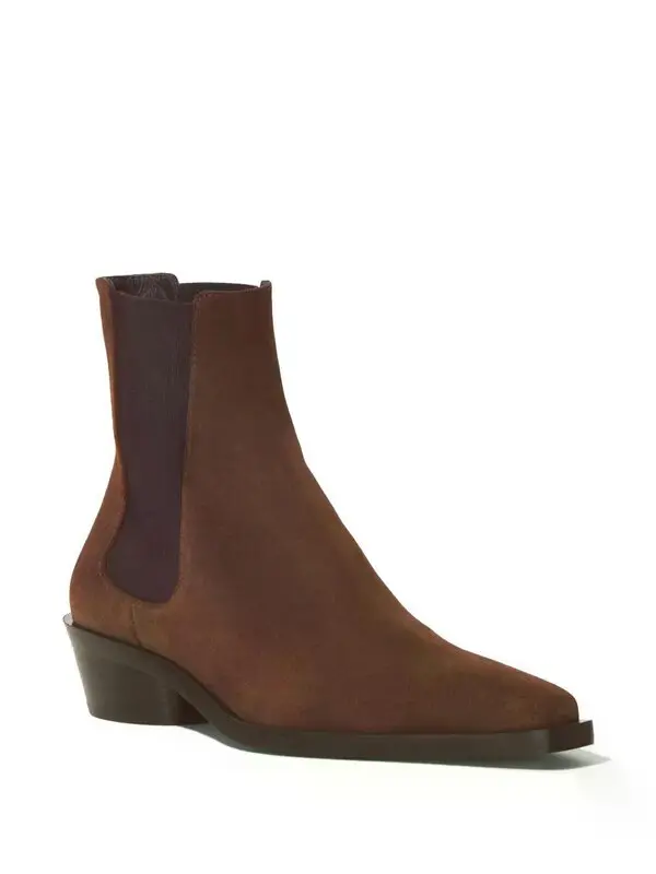 Proenza Schouler Bronco Suede Chelsea Boots - Brown