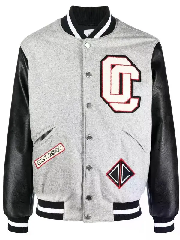 Opening Ceremony Logo-embroidered Varsity Jacket - Grey