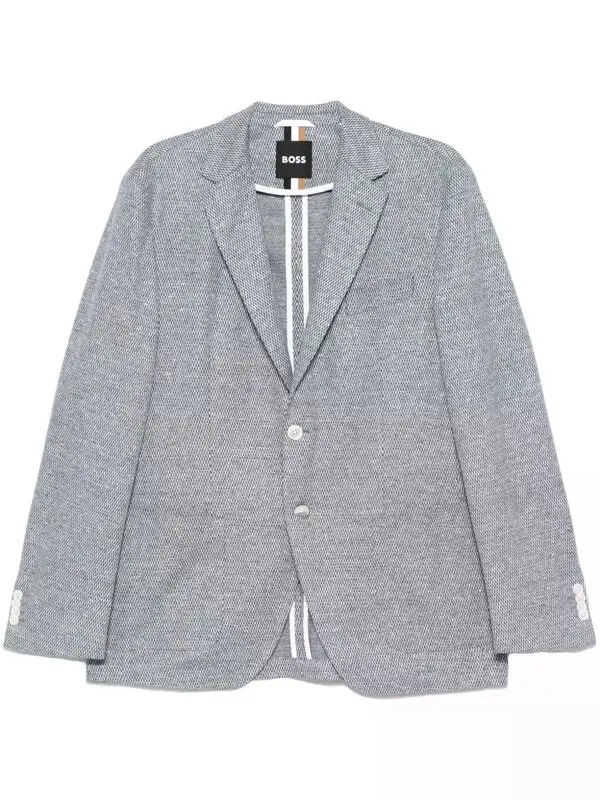 BOSS Patterned Blazer - Blue
