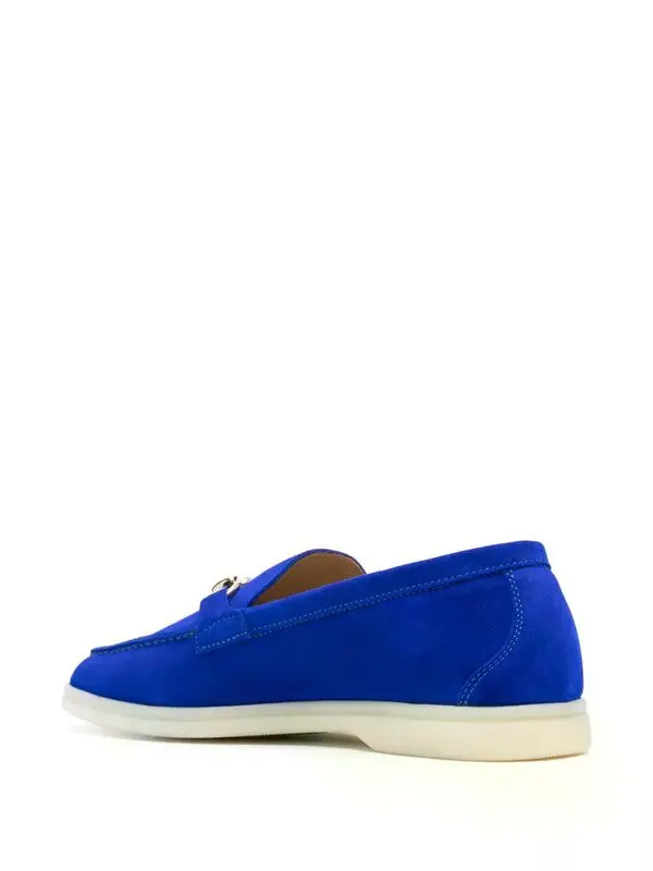 SCAROSSO Lilia Suede Loafers - Blue