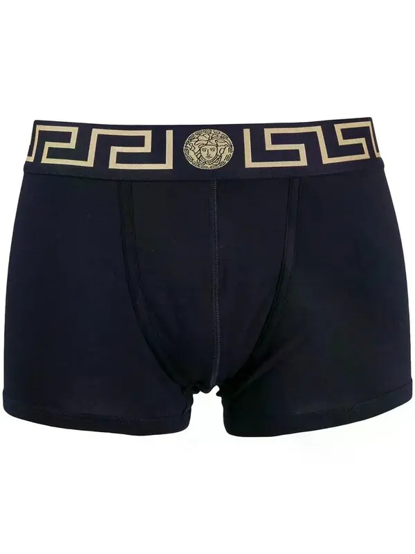 Versace Greca Border Boxer Briefs - Blue