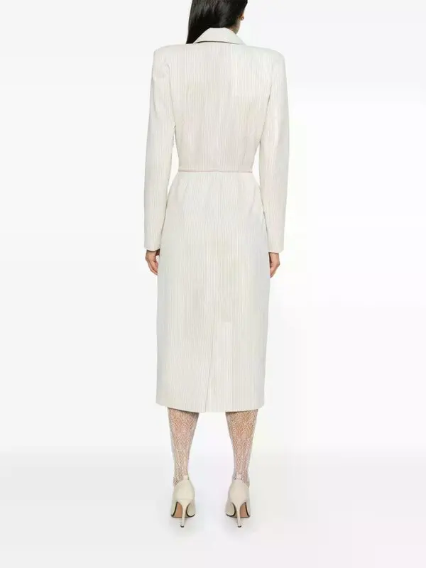 MITILIANE COUTURE Pinstriped Trench Coat