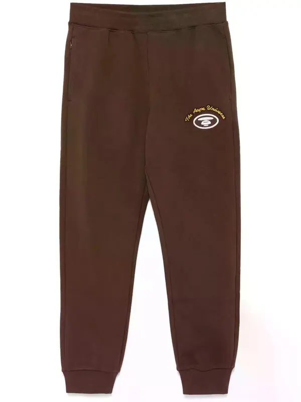 AAPE BY *A BATHING APE Logo-patch Track Pants - Brown