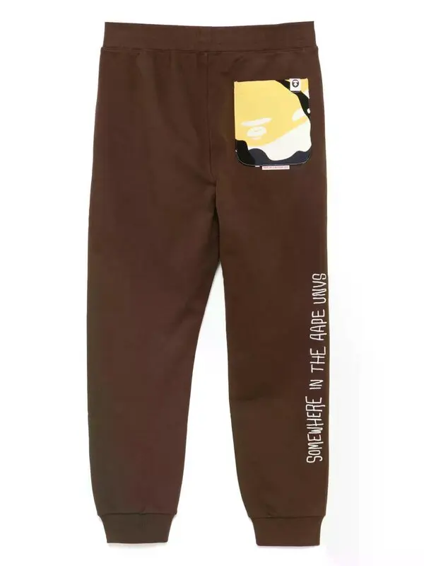AAPE BY *A BATHING APE Logo-patch Track Pants - Brown