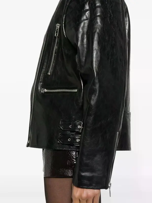 TWINSET Leather Biker Jacket