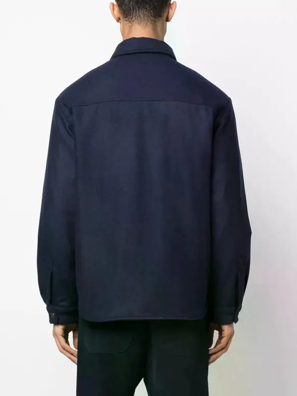 FAY Button-up Shirt Jacket - Blue
