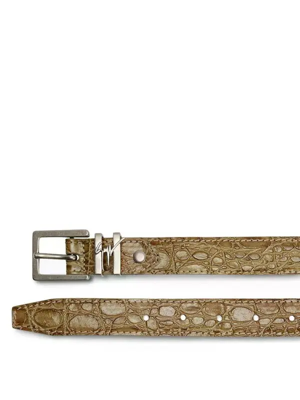 GIUSEPPE ZANOTTI Teodore Belt - Neutrals