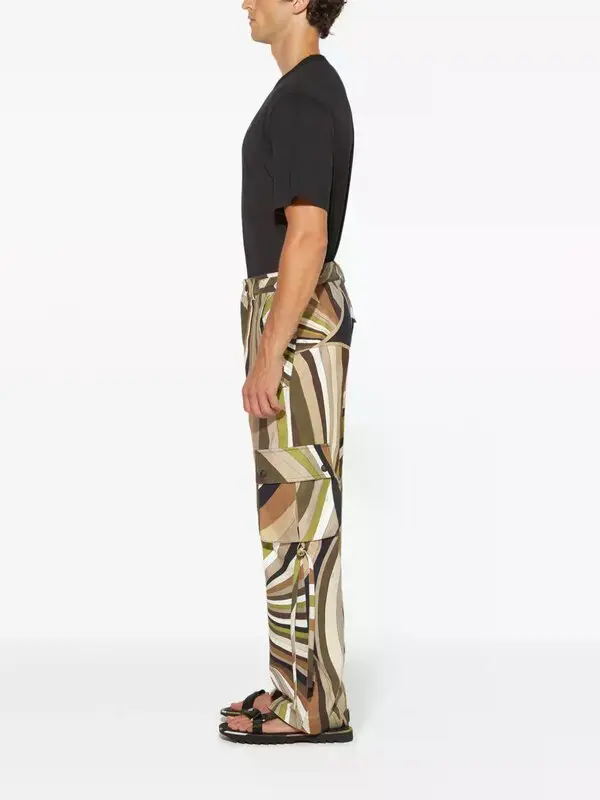 Emilio Pucci Iride-print Cargo Trousers