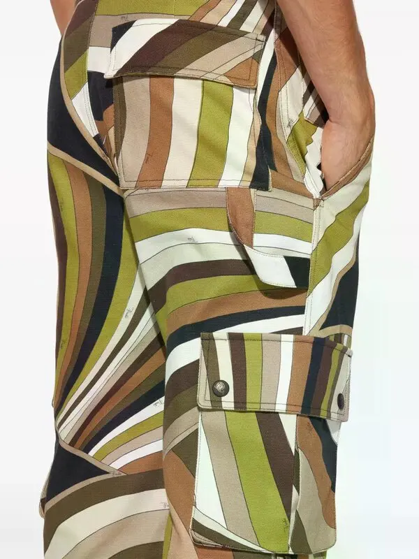 Emilio Pucci Iride-print Cargo Trousers