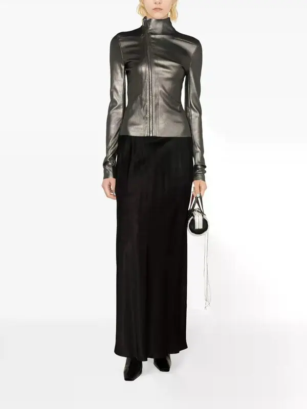 Rick Owens Gary Metallic Leather Jacket