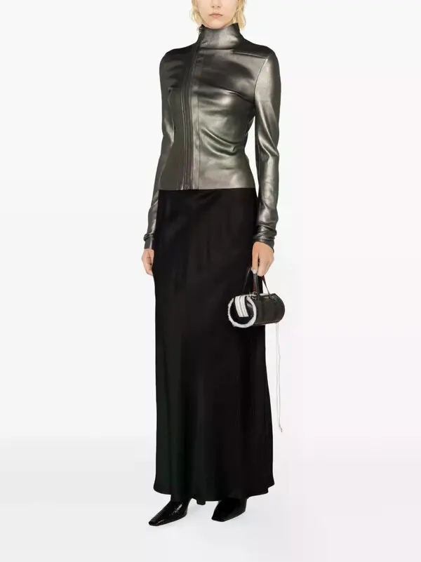 Rick Owens Gary Metallic Leather Jacket