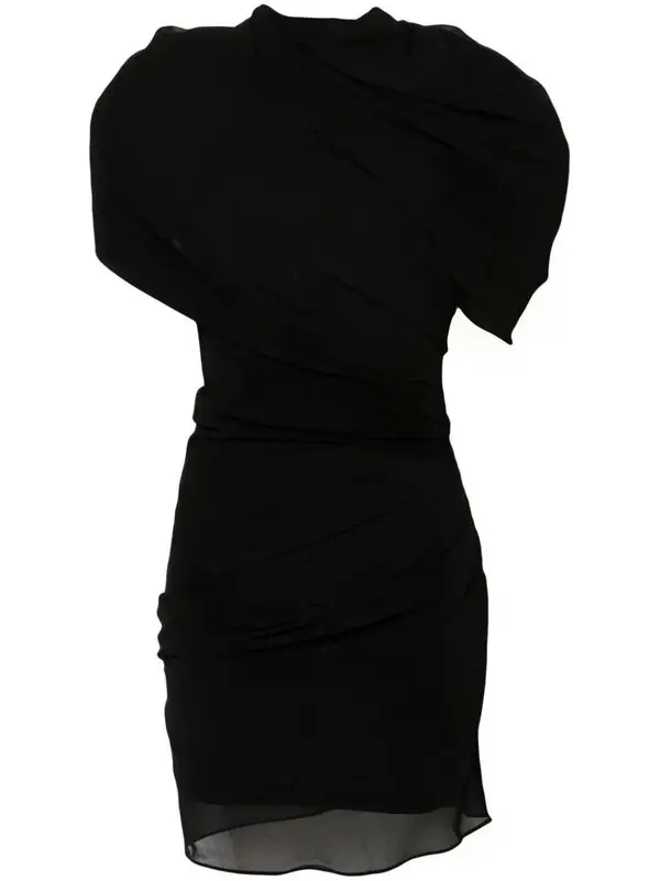Jacquemus La Robe Castagna" Draped Mousseline Mini Dress