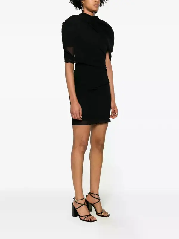 Jacquemus La Robe Castagna" Draped Mousseline Mini Dress