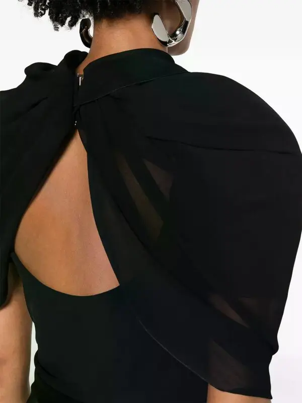 Jacquemus La Robe Castagna" Draped Mousseline Mini Dress