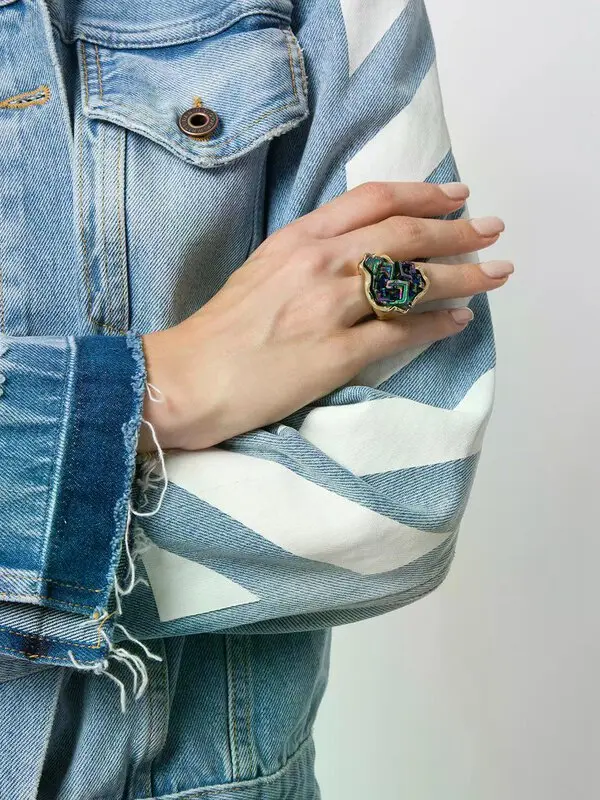 COUP DE COEUR Vortex Rainbow Stone Ring