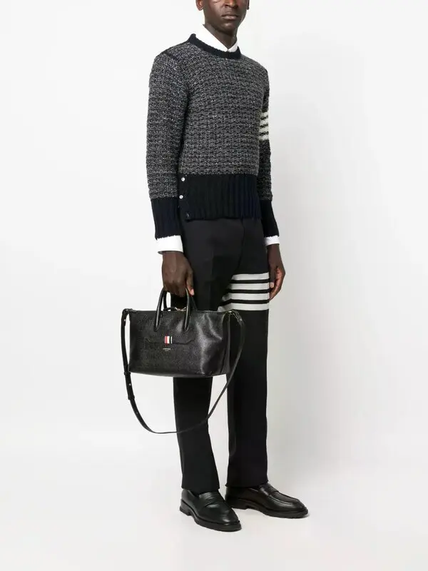 Thom Browne Small Leather Tote Bag