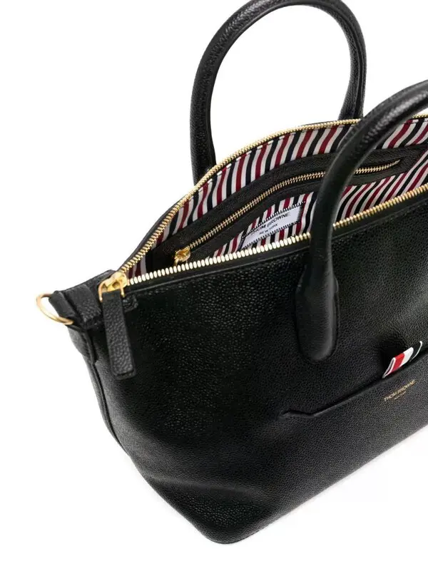 Thom Browne Small Leather Tote Bag