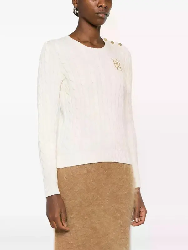 Ralph Lauren Montiva Cable-knit Cotton Sweater