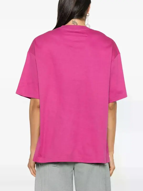 LANVIN Logo-embroidered T-shirt