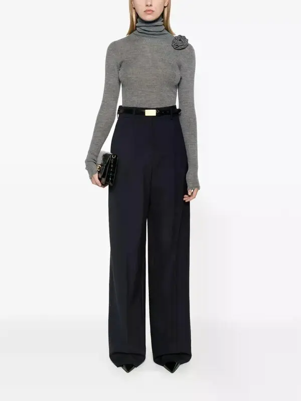 Valentino Garavani High-waisted Tailored Wool Trousers