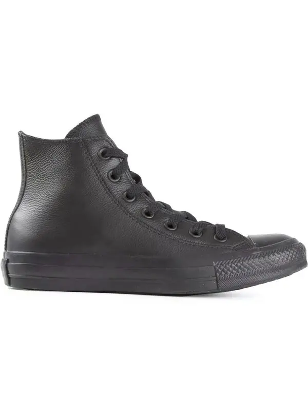 CONVERSE Leather Hi-top Sneakers - Black