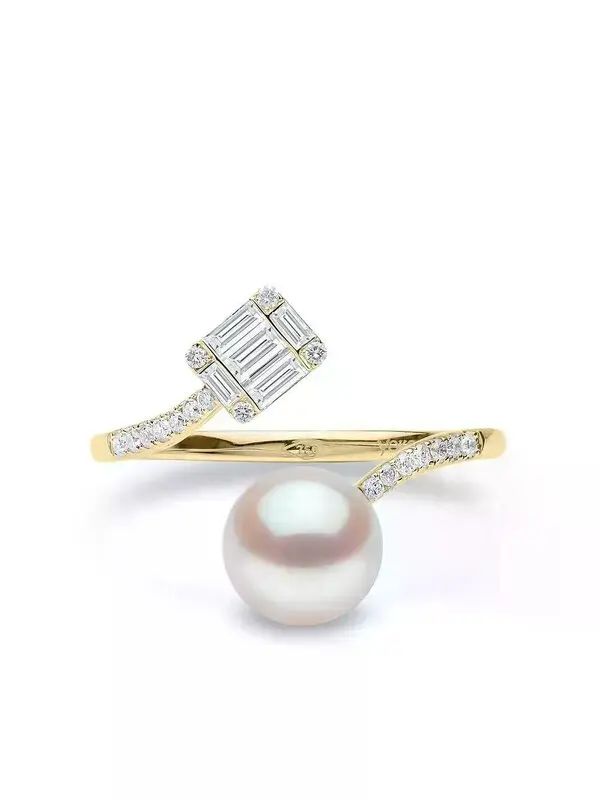 Yoko London 18kt Yellow Starlight Pearl And Diamond Ring - Gold