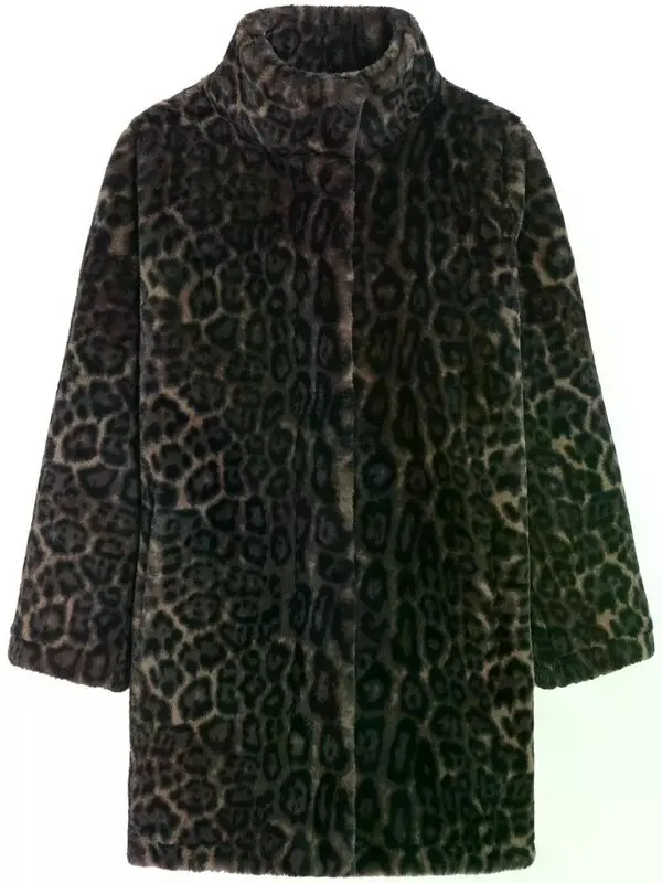 Apparis Leopard-print Faux Fur Coat