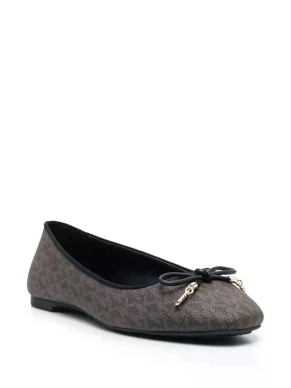 Michael Kors Nori Leather Ballerina Shoes