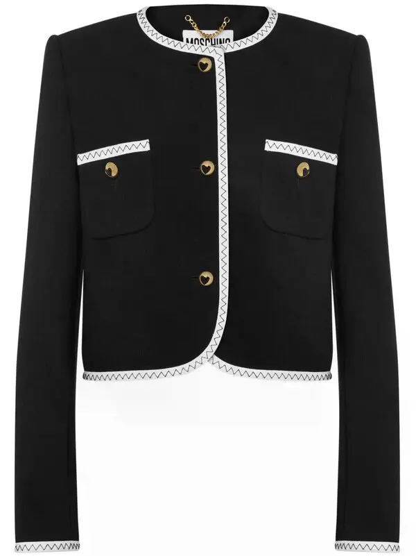 Moschino Single-breasted Jacket - Black