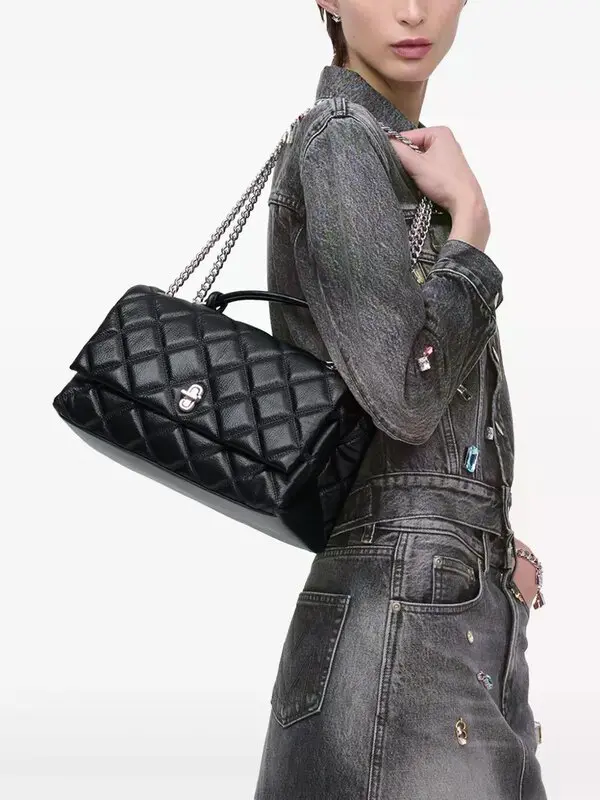 Marc Jacobs Quilted Convertible Shoulder Bag - Black