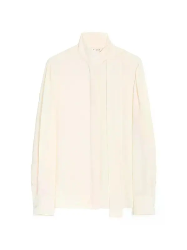 Valentino Garavani Georgette Silk Top - White