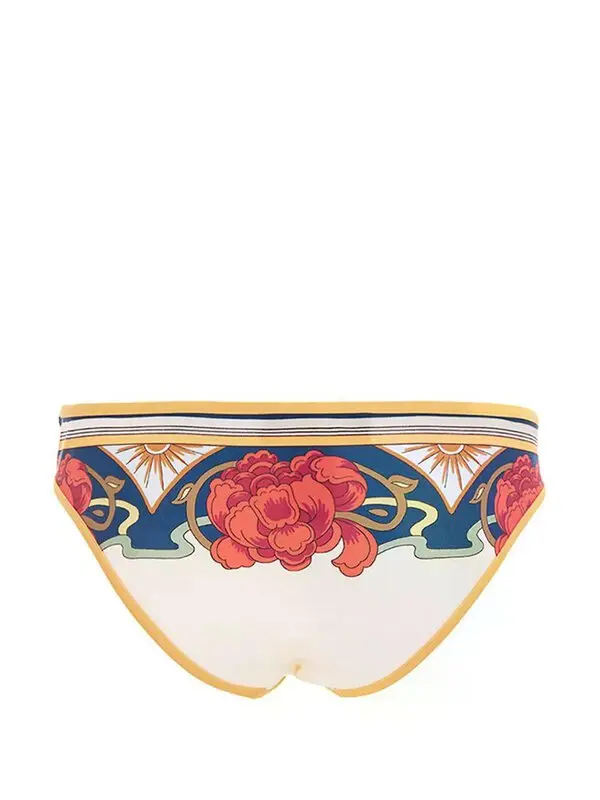 La DoubleJ Tropical-print Bikini Bottoms