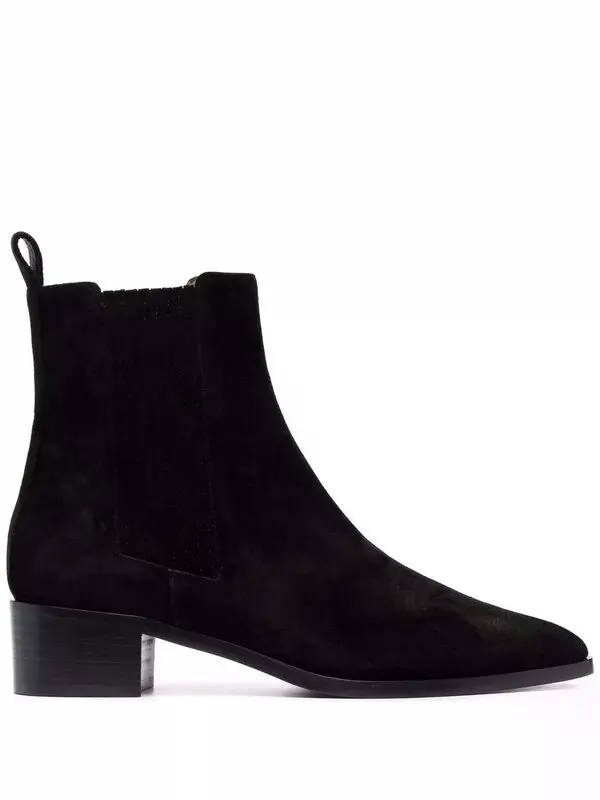 SCAROSSO Olivia Leather Chelsea Boots