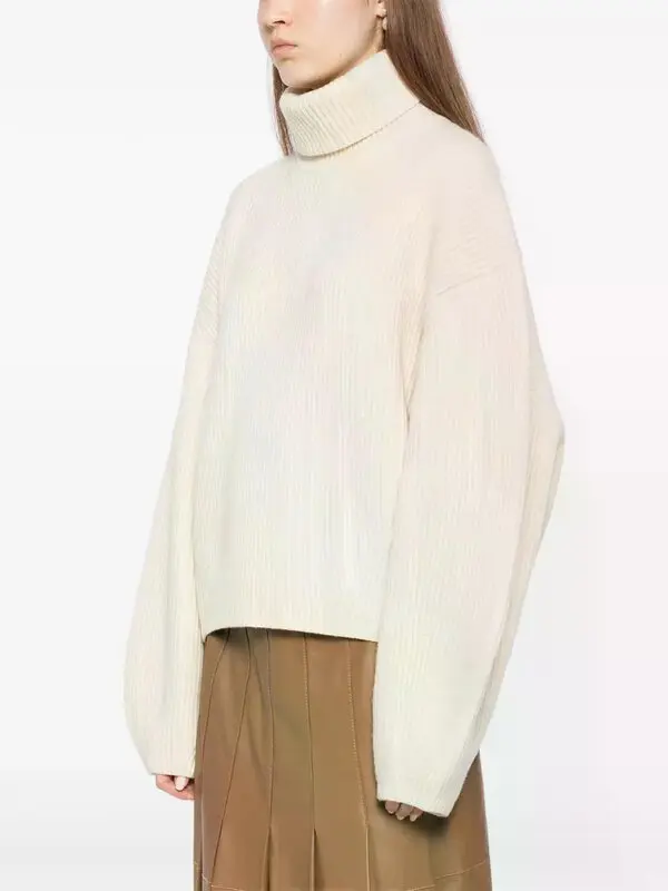 TOTEME Ribbed Turtleneck Top