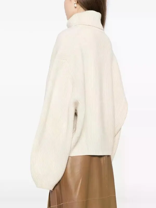 TOTEME Ribbed Turtleneck Top