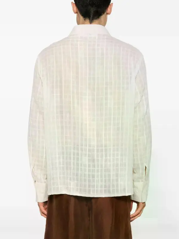Séfr Ignacio Check-pattern Long-sleeve Shirt