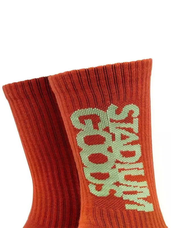 STADIUM GOODS Intarsia-knit Logo Crew Socks