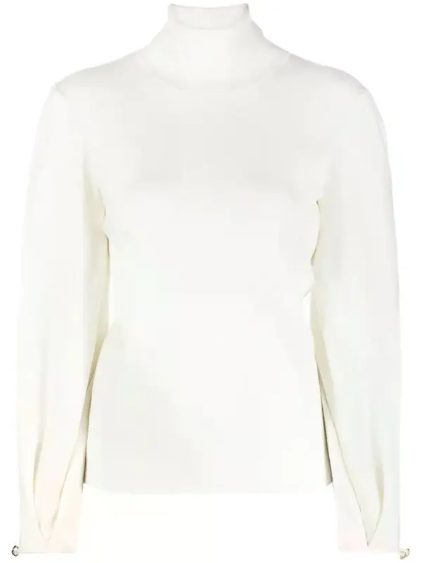 Chloé High-neck Fine-knit Jumper - Neutrals