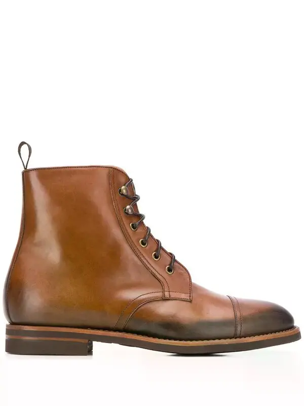 SCAROSSO Paolo Caramello Lace-up Boots